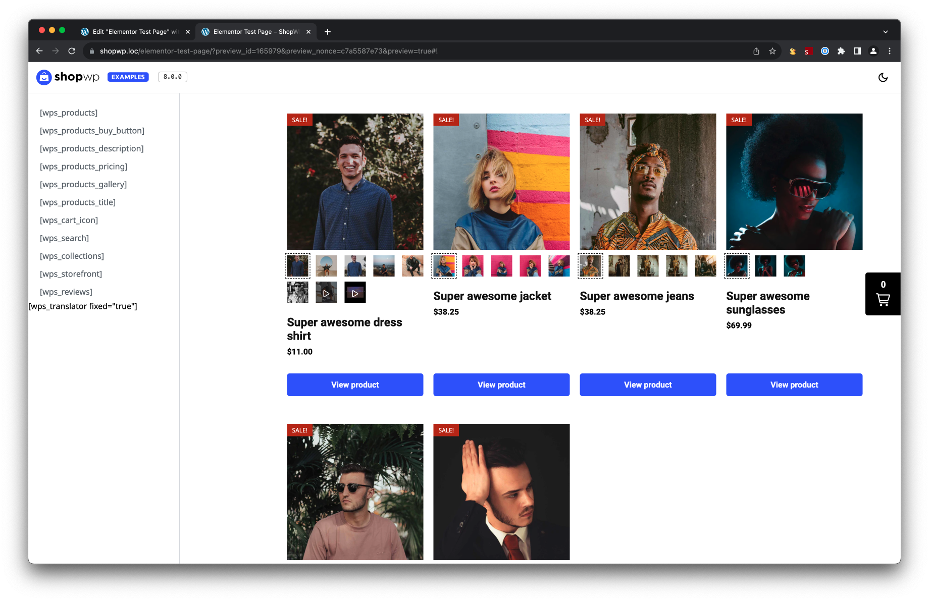 ShopWP | Using Elementor and WordPress to show Shopify products